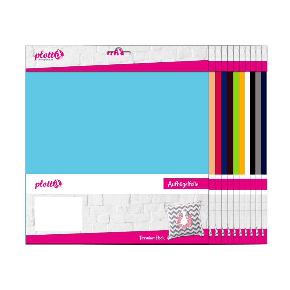 plottiX PremiumFlock 30cm x 30cm - 3er-Pack - PremiumFlock - hobbyplotter.de Onlineshop