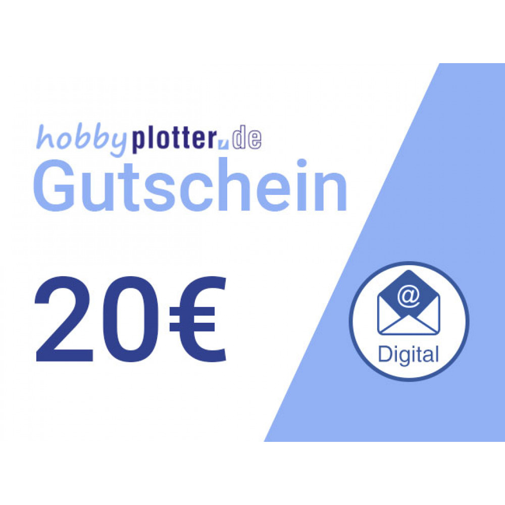 hobbyplotter.de - 20 Euro Einkaufsgutschein (Online) - Gutscheine und Guthaben - hobbyplotter.de ...