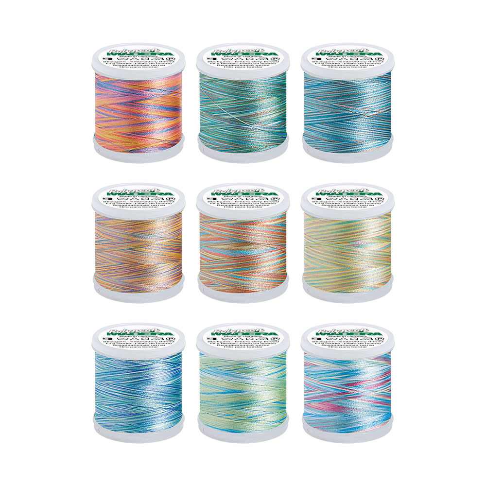 Madeira Mulitcolor Embroidery Thread Polyneon No. 40, 200 m ...