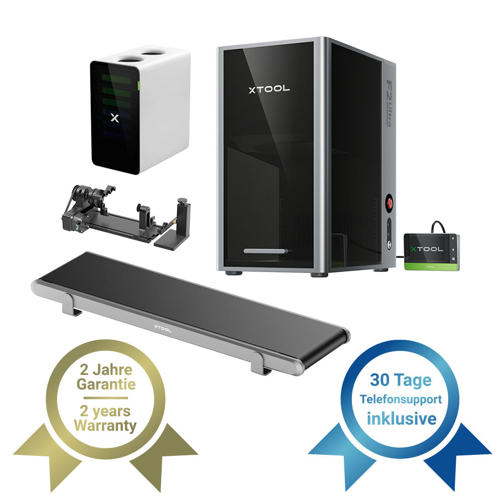 xTool F2 Ultra (LC4) 60W MOPA Faser laser - Deluxe Bundle - xTool - hobbyplotter.de Onlineshop